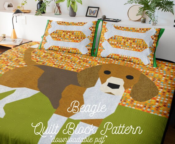 Beagle Quilt Block Pattern Downloadable PDF Quilt Pattern - Etsy