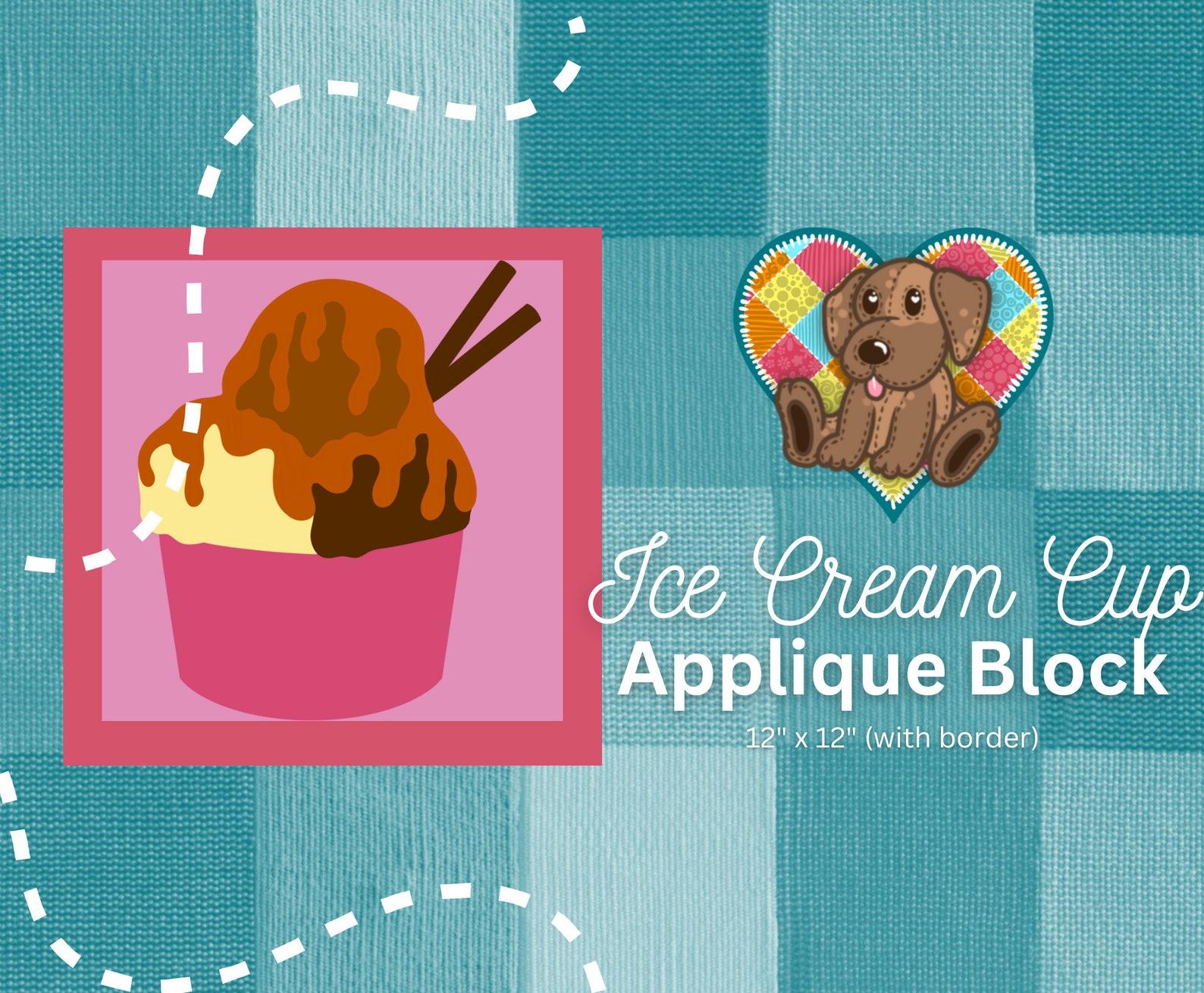 Ice Cream Applique Quilt Block Patterns: 5 PDF Bundle (12" Block) - Etsy