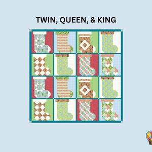 Christmas Stockings Quilt Block Pattern| Downloadable Christmas Quilt ...