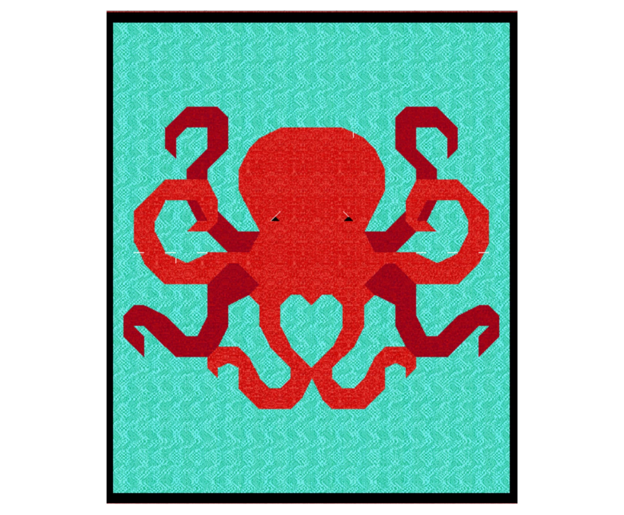 Octopus Quilt Block Pattern Downloadable PDF Quilt Block - Etsy UK