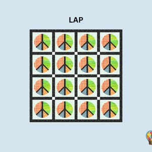 Peace Sign Quilt Block Pdf Pattern Peace Sign Quilt Pattern Pdf Quilt ...