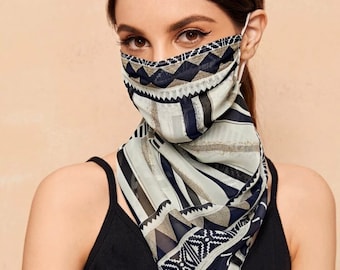 Half Face Mask Scarf | Etsy