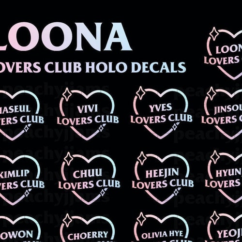 Loona K-pop Kpop Holo Decal Vinyl Lightstick Sticker - Etsy