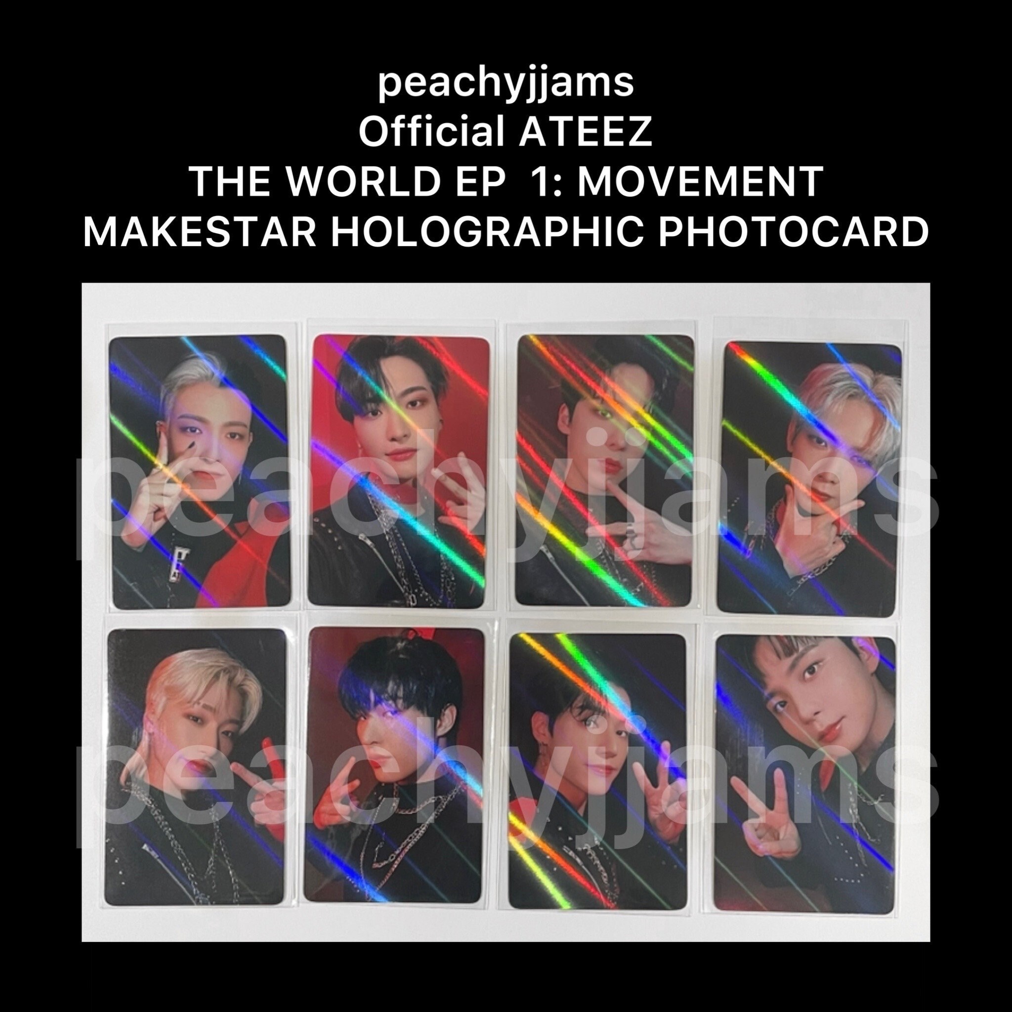 Ateez The World Ep 2 Outlaw Makestar Photocard Bundle 