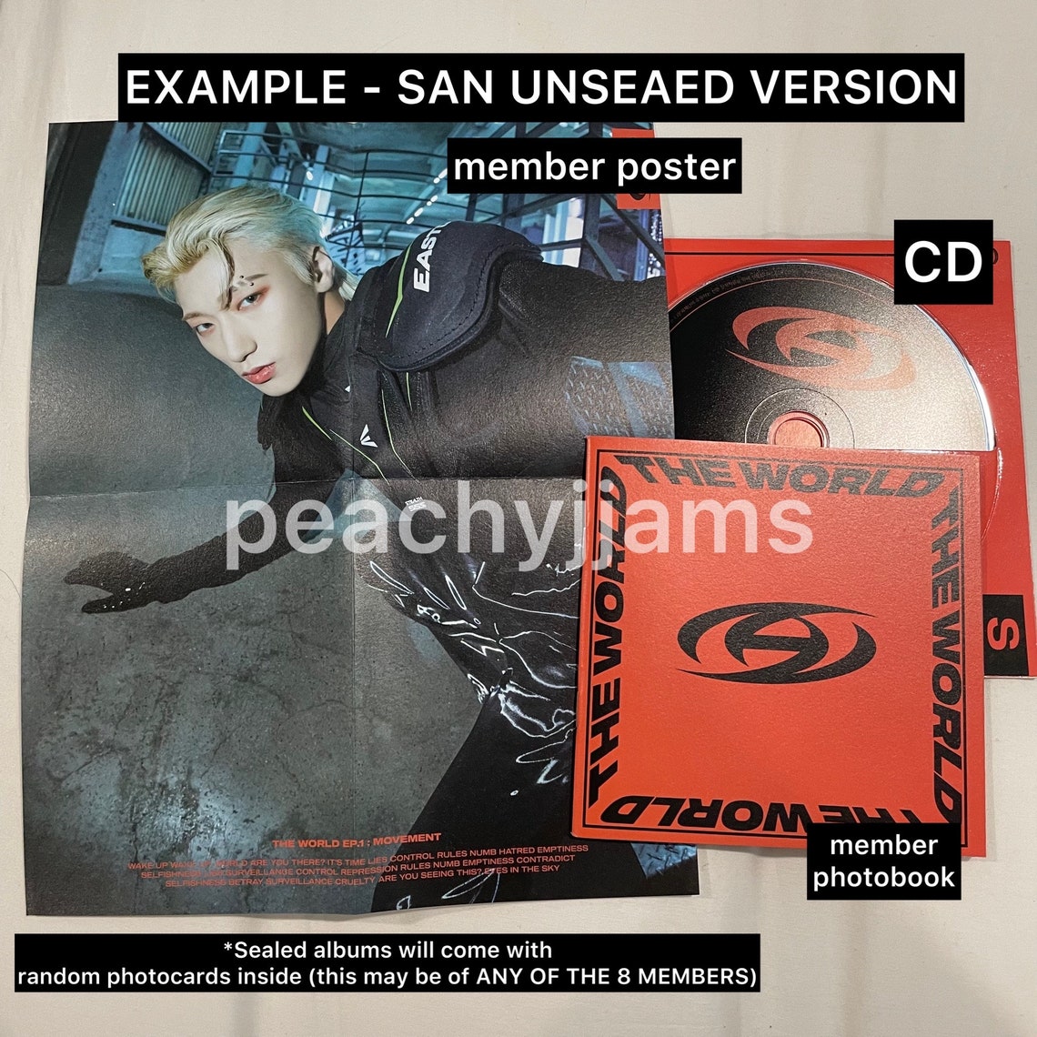 Official Ateez the World EP 1: Movement KPOP Album Digi Pack Version ...