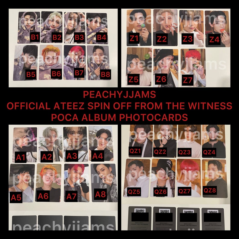 Official ATEEZ Spin off From the Witness POCA Album KPOP - Etsy