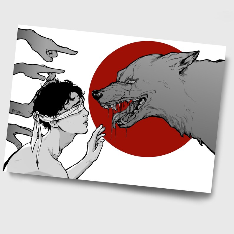 The Wolf PRINT - Etsy