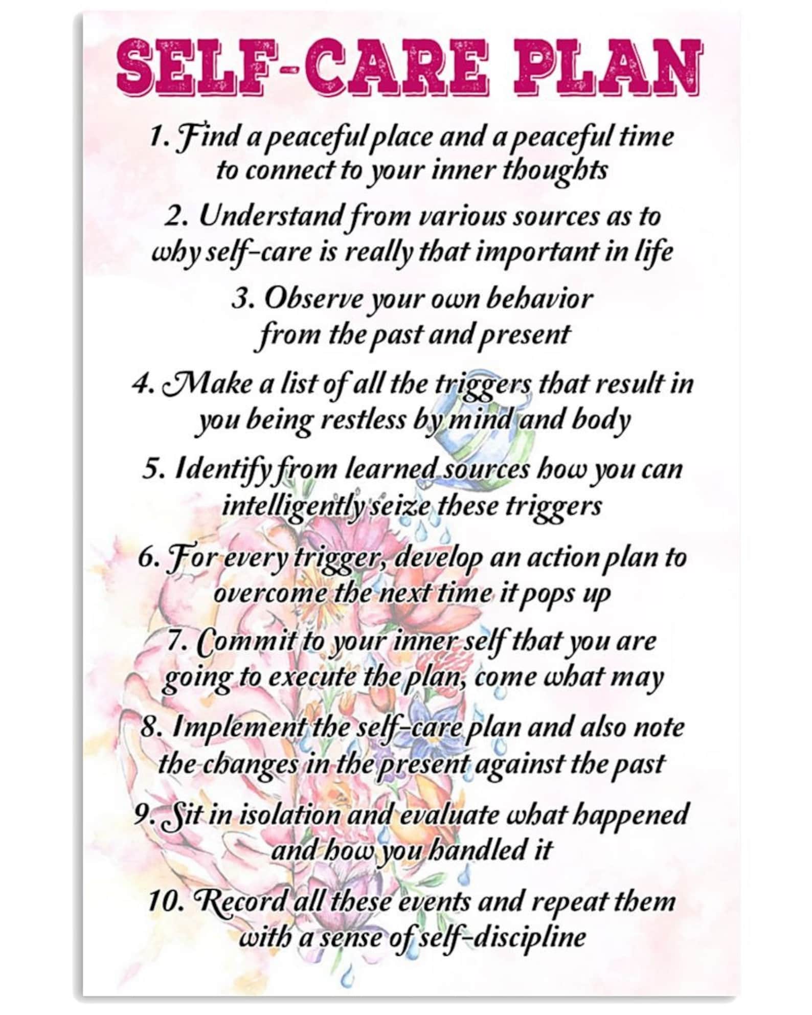 Social Worker Self care Plan Poster Etsy social-worker-self-care-plan-poster-etsy