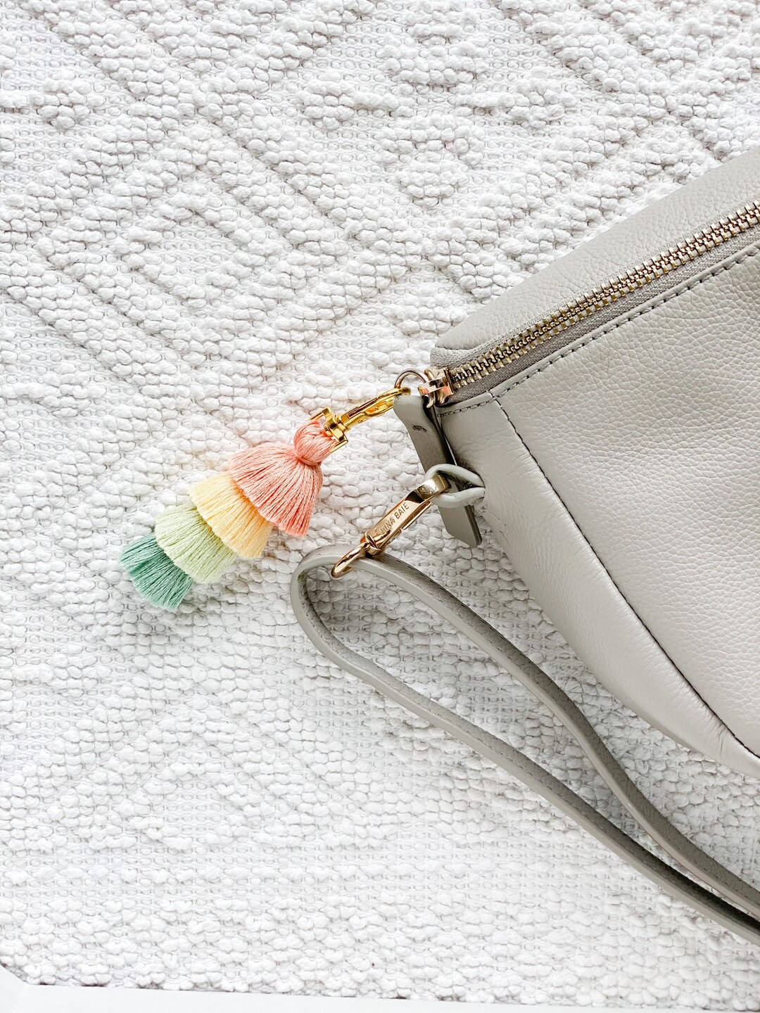 Rainbow Tassel Keychain / Back to School Backpack Accessory / Teacher ...