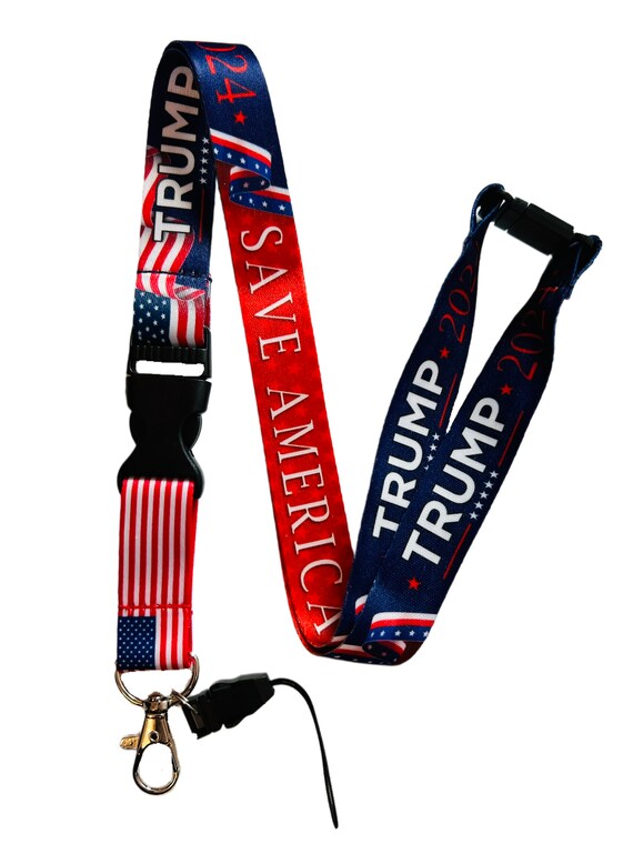 Donald Trump 2024 Election Lanyard Red Banner Save America - Etsy