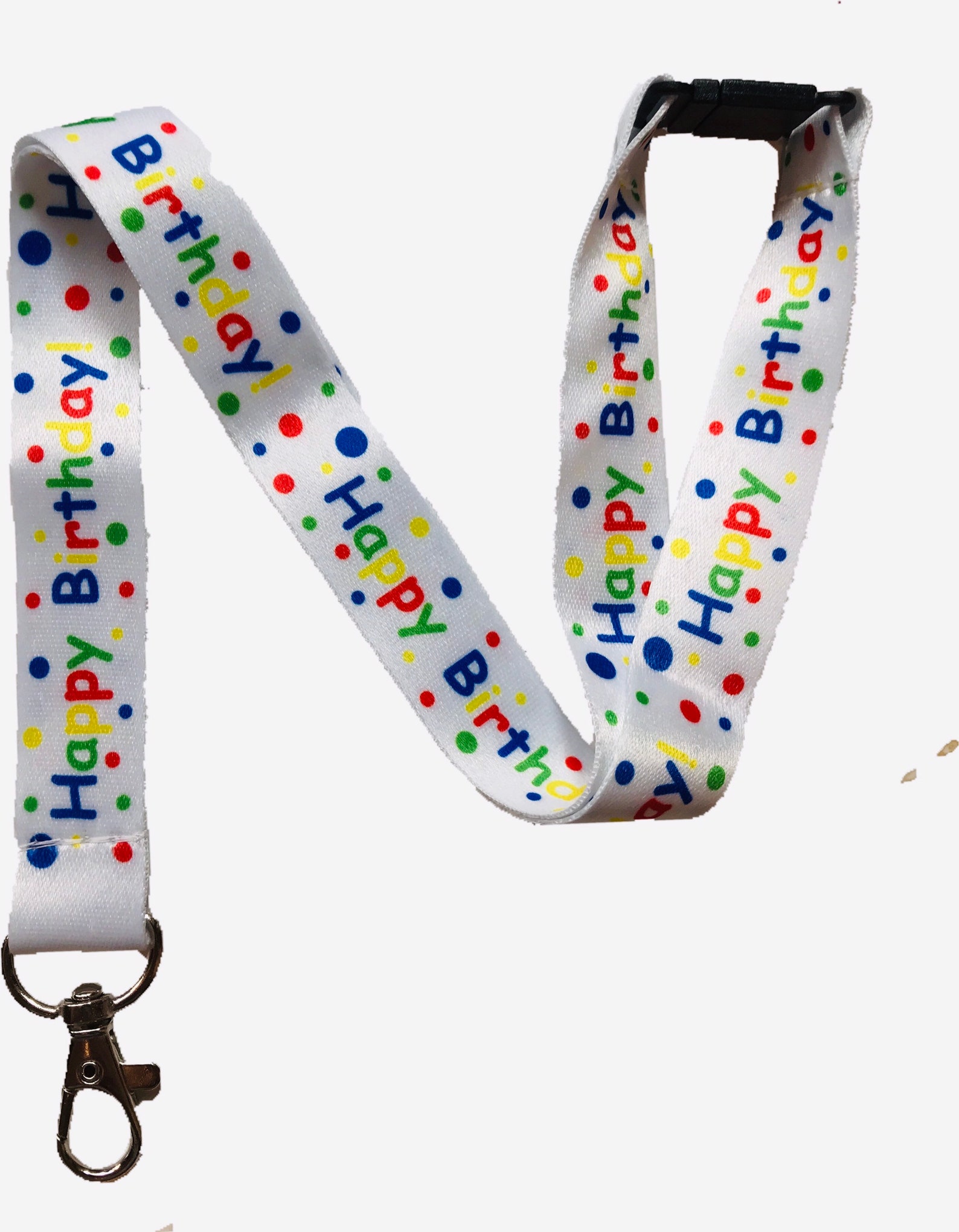 Happy Birthday Dots Neck Lanyard & Safety Breakaway - Etsy