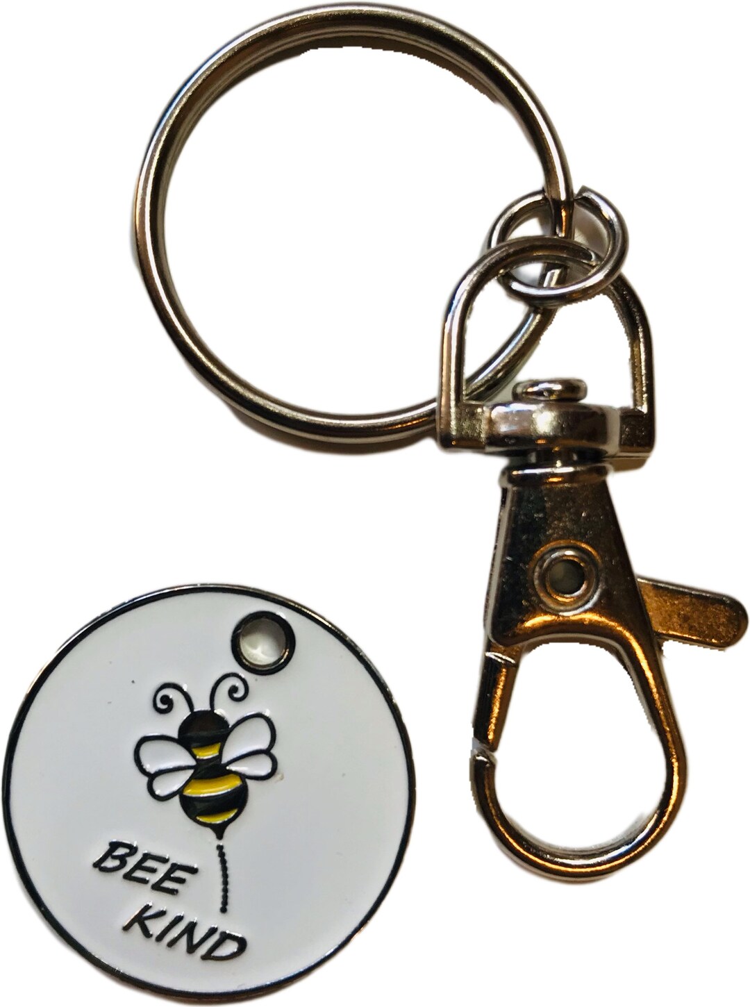 BEE Kind Trolly Coin With Keyring - Etsy UK