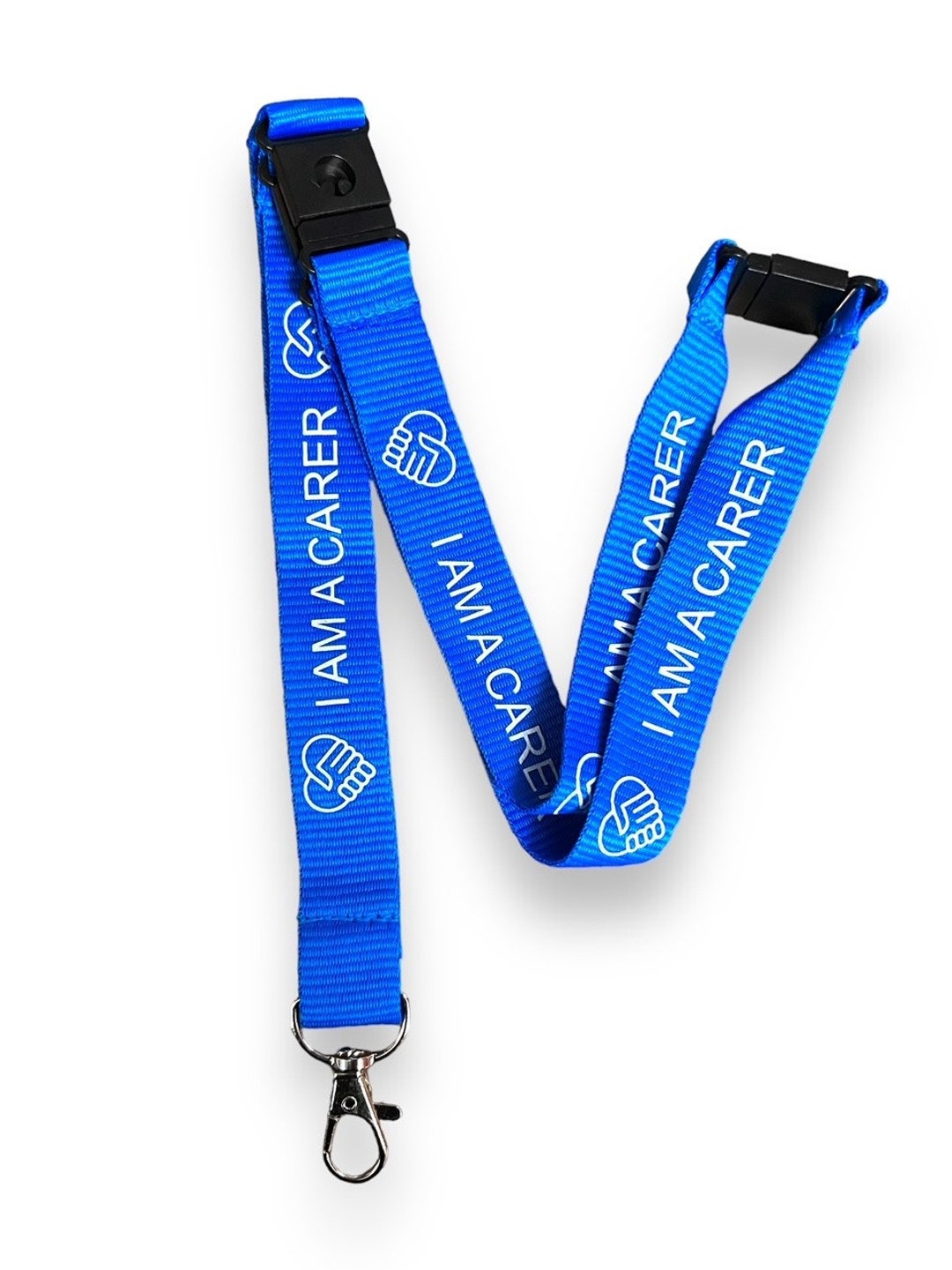 Blue I Am a Carer 3 Point Triple Safety Breakaway Lanyard - Etsy