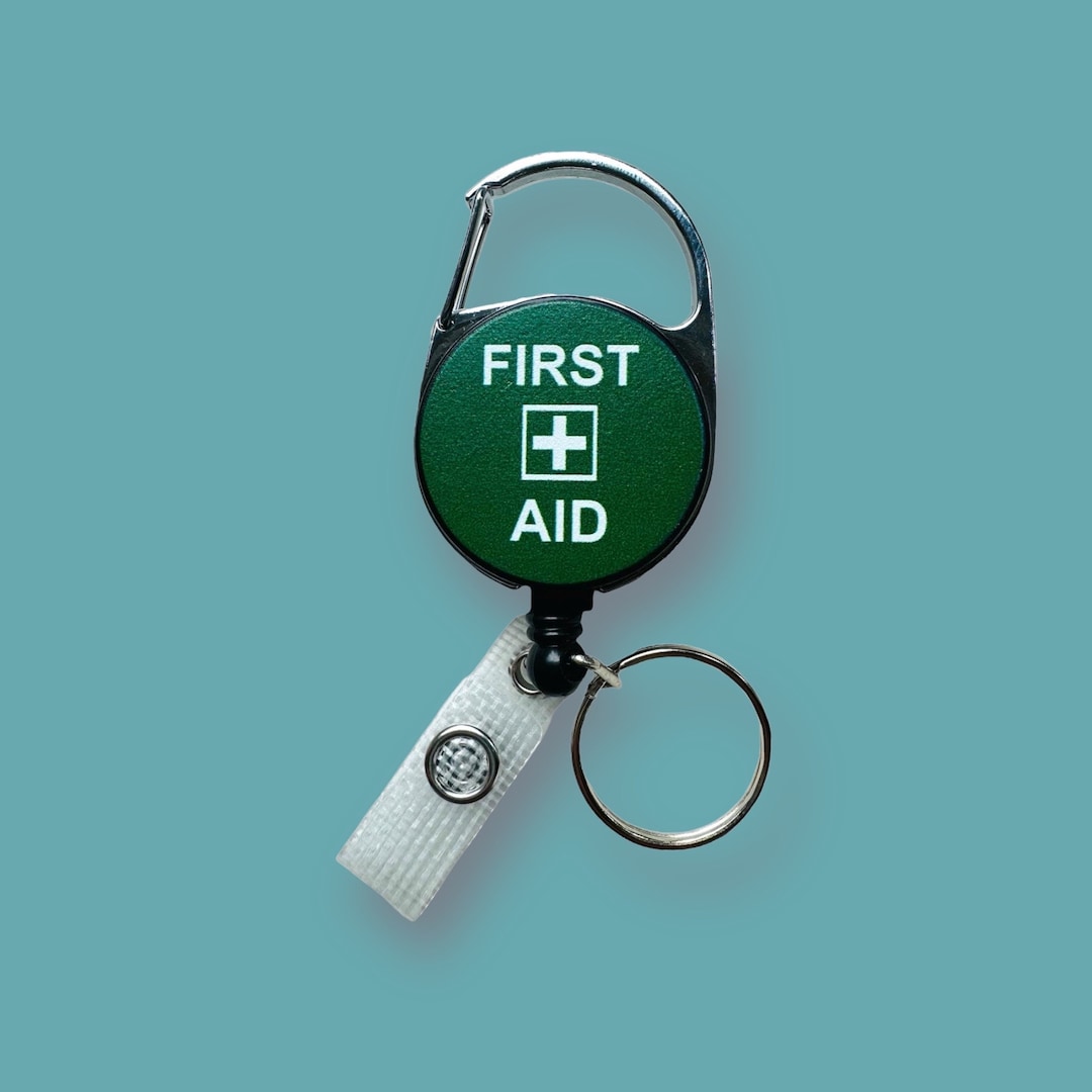 First Aid Retractable Yoyo Badge Reel Belt Clip Keyring - Etsy