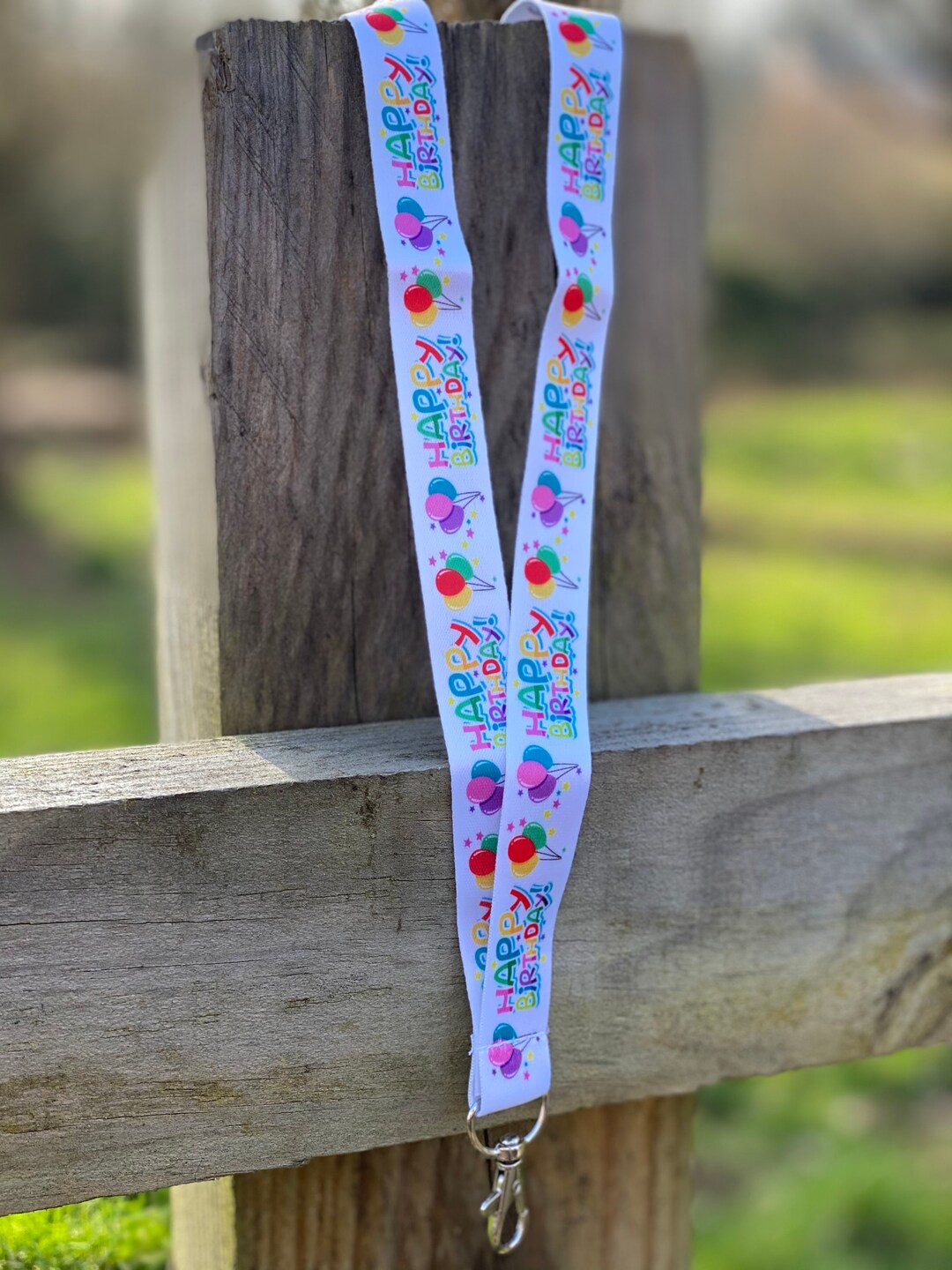 Childrens Size Happy Birthday Lanyard - Etsy