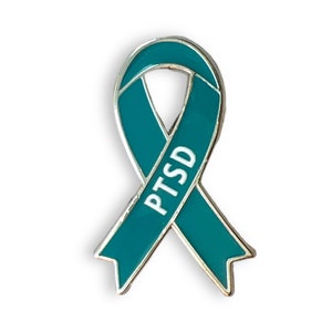 PTSD Awareness Ribbon Pin Badge - Etsy UK