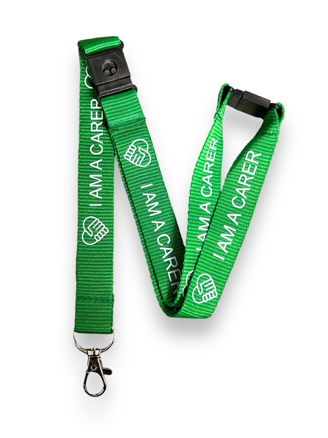Green I Am a Carer 3 Point Triple Safety Breakaway - Etsy