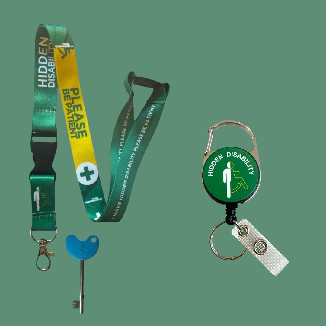 Hidden Disability Please Be Patient Buckle Clip Lanyard, Matching Badge ...