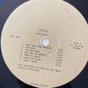 Blondie RARE LP "headlines" Out of Print 1978 NM- Vinyl, V.G. Sleeve ...
