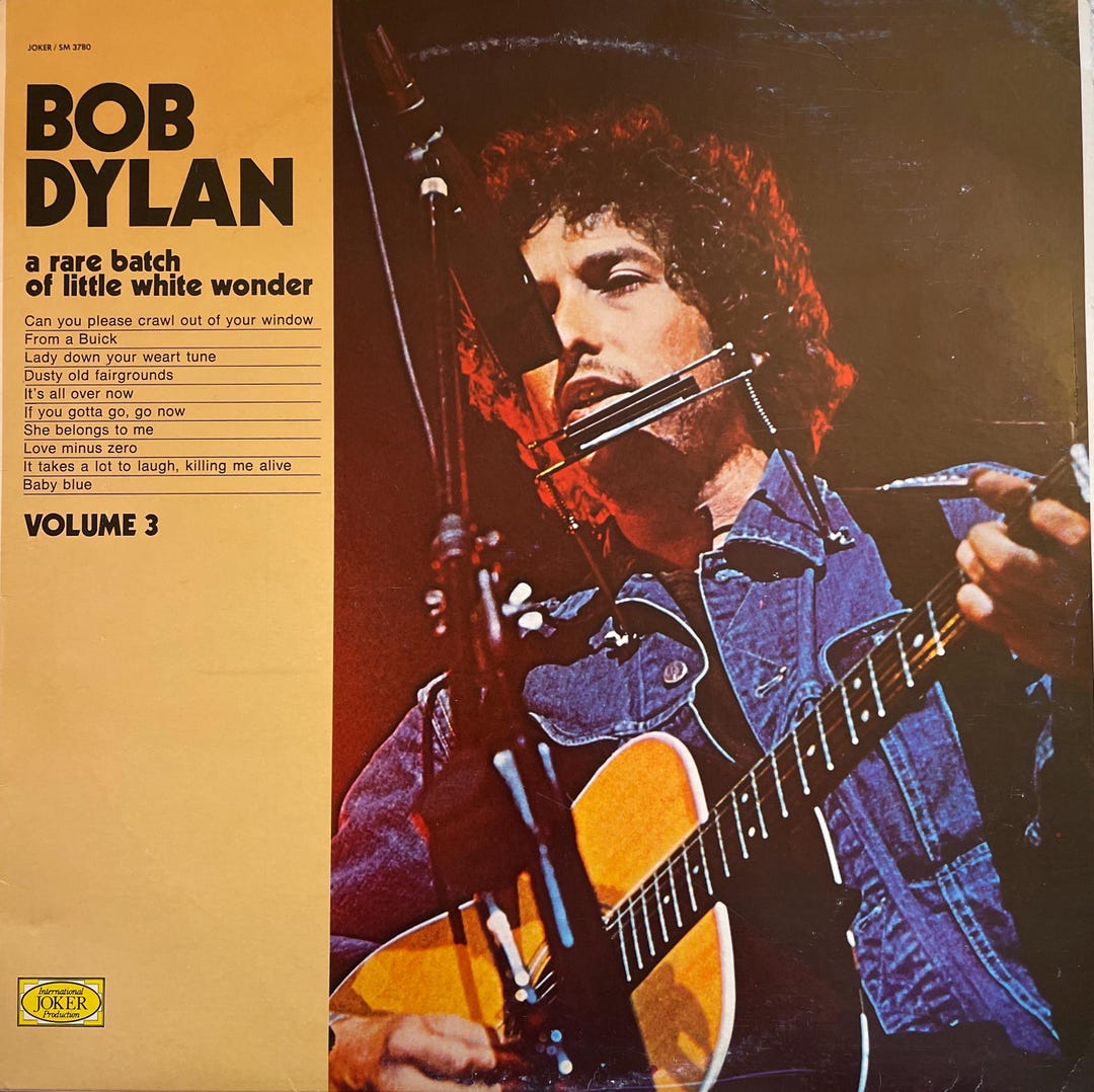 Bob Dylan RARE LP "a Rare Batch of Little White Wonder Volume 3" OOP ...