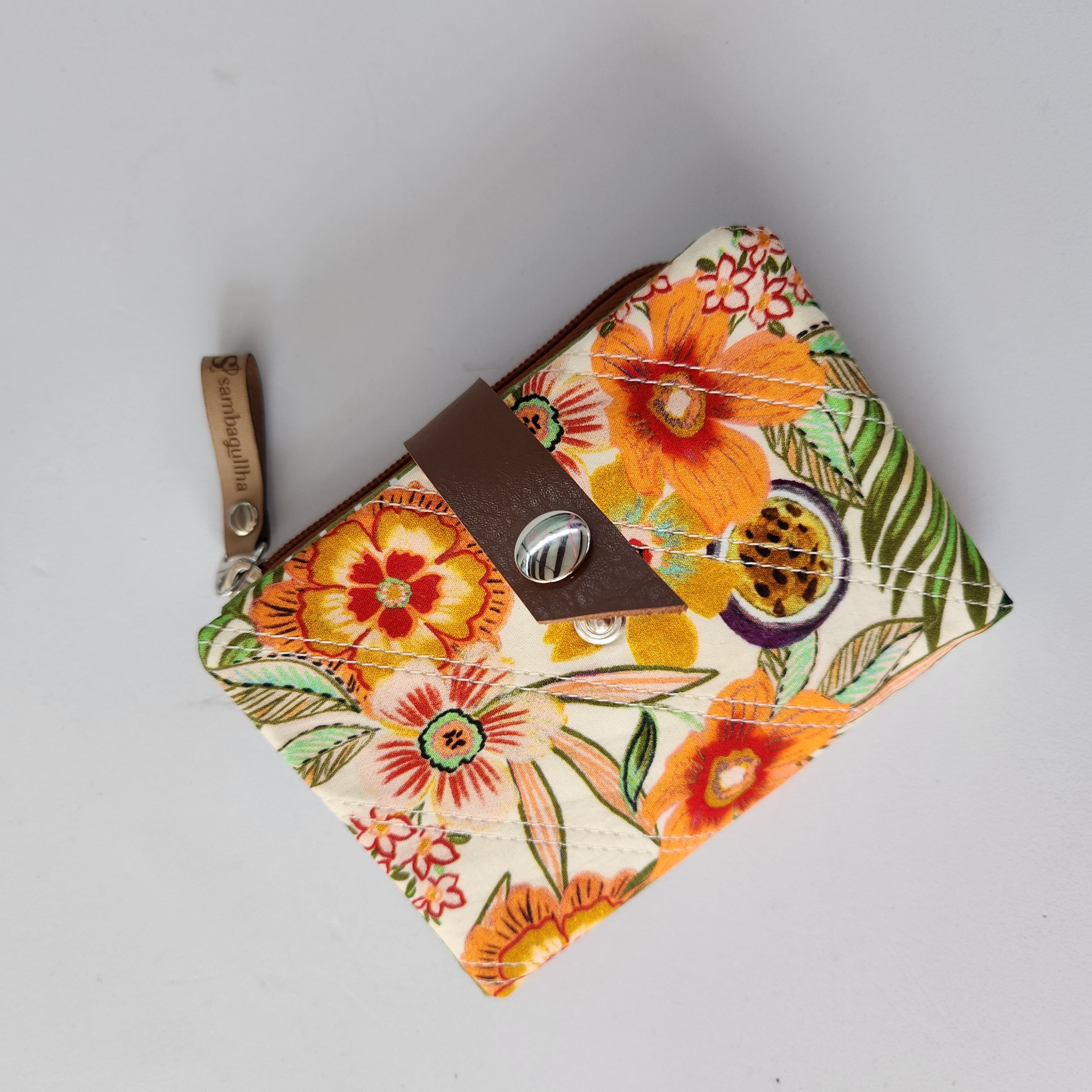 Fabric Wallet With Flowers, Clutch Wallet, Girl's Wallet, Card Holder ...