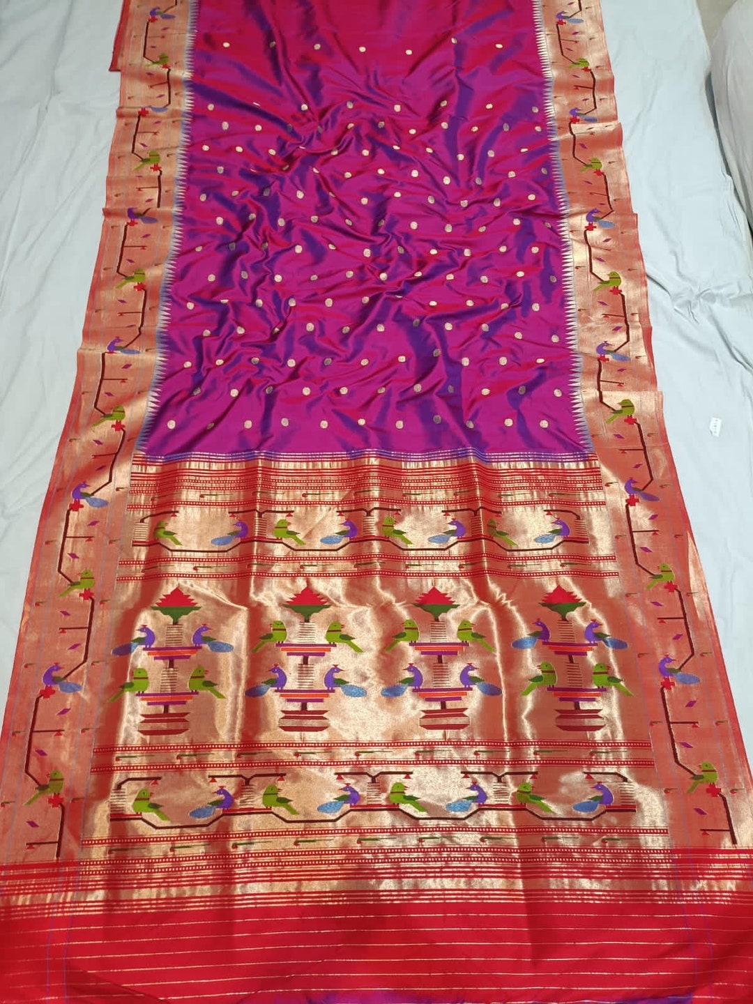 Mahima Silk Brocket Paithani Sarees - Etsy
