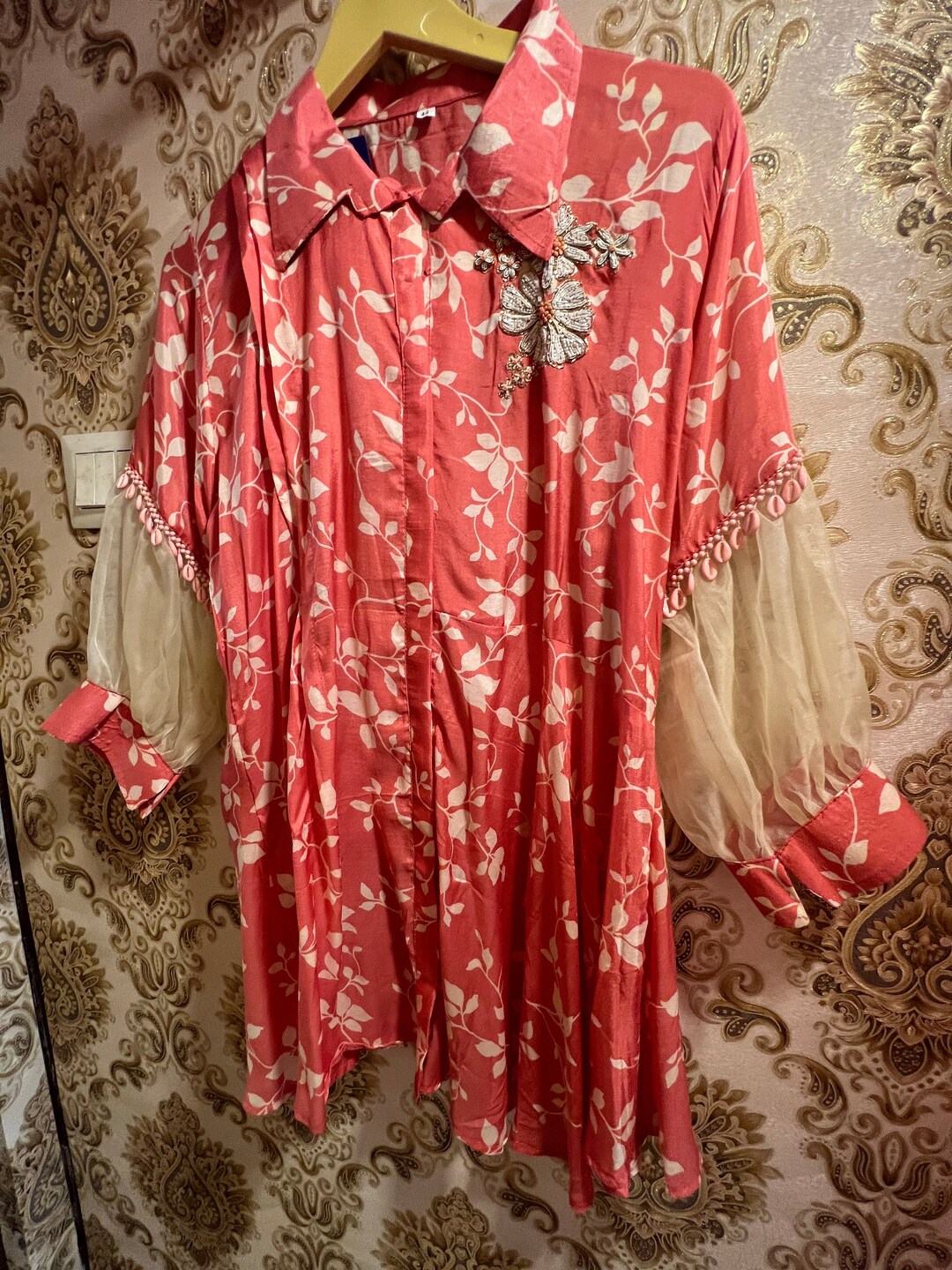 Peach Beautiful Cord Set Partywear Cord Set Partywear Dress Dresses - Etsy