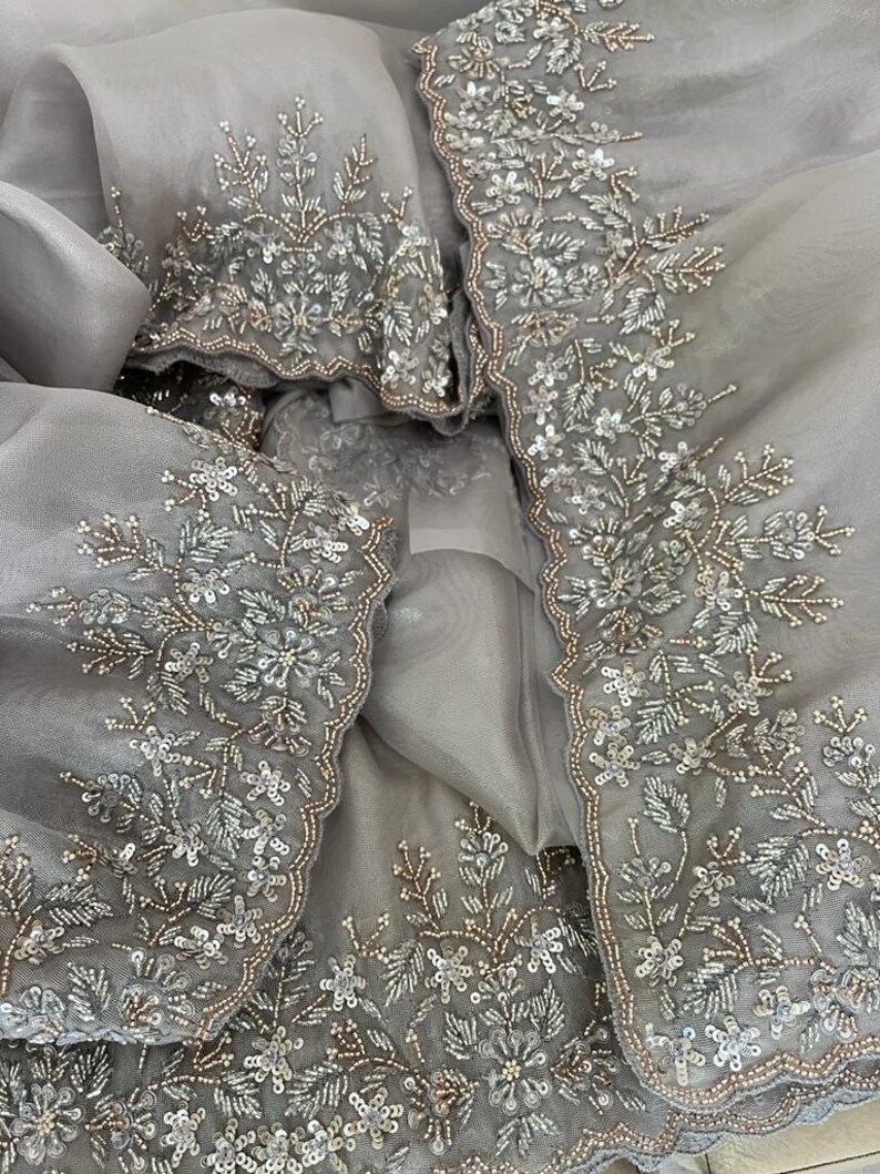 Arvani Tissue Organza Saree - Etsy