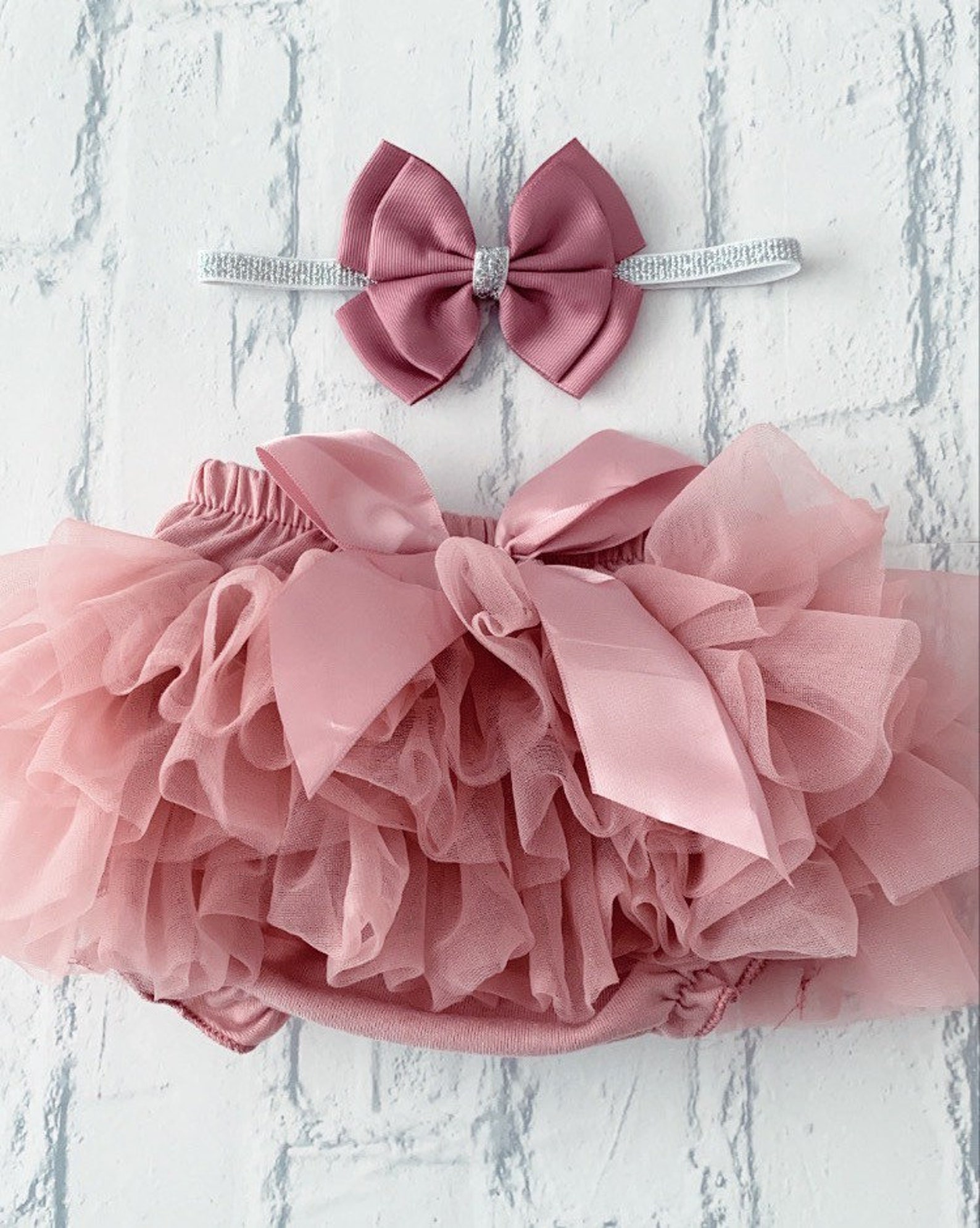 Luxury Girls Baby Dusky Pink Frilly Tutu Knickers Cake Smash | Etsy