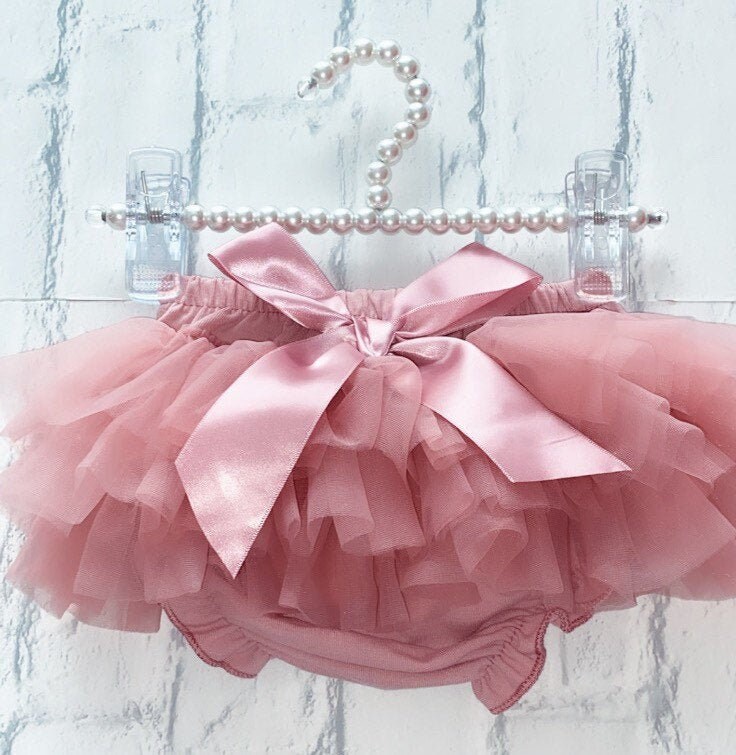 Luxury Girls Baby Dusky Pink Frilly Tutu Knickers Cake Smash | Etsy