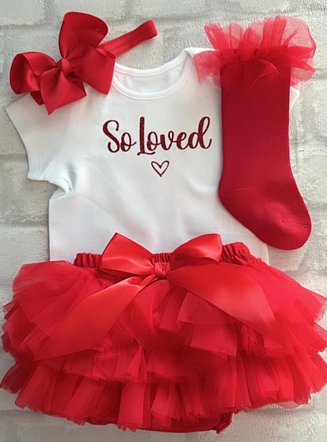 So Loved Red Glitter Frilly Both Sides Tutu Knickers Outfit Dress ...