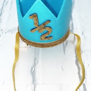 Personalised Custom Boys Half Birthday Outfit Cake Smash Set & Crown ...
