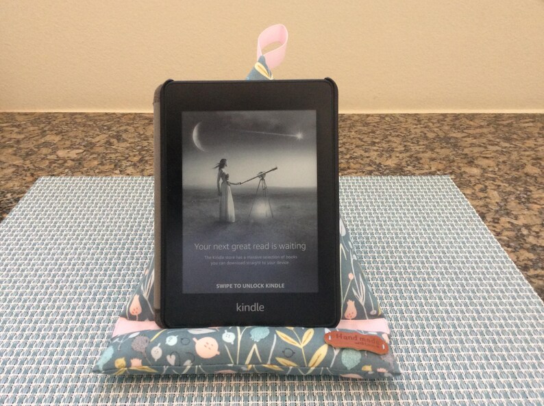 New MEDIUM Flowers W/teal Background Kindle/e Reader/tablet/smartphone ...
