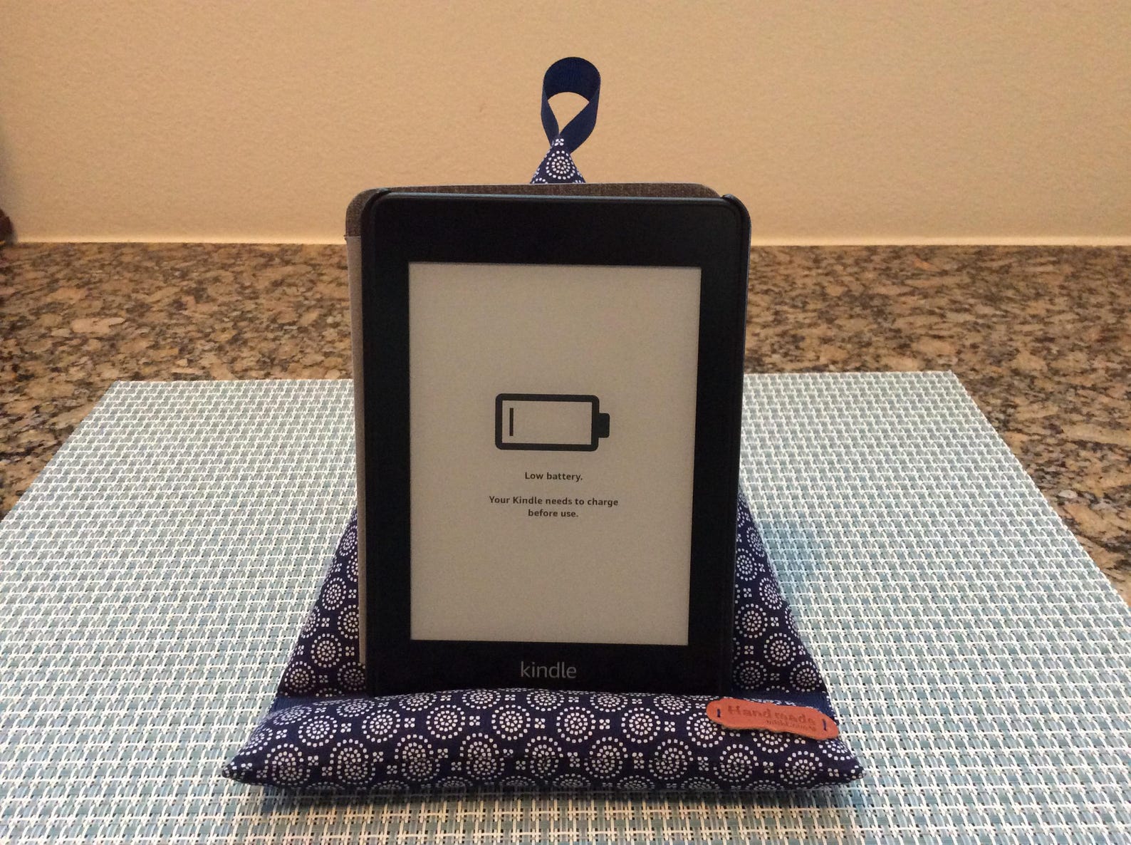 MEDIUM Navy Blue W/white Circular Design Kindle/e Reader/tablet ...