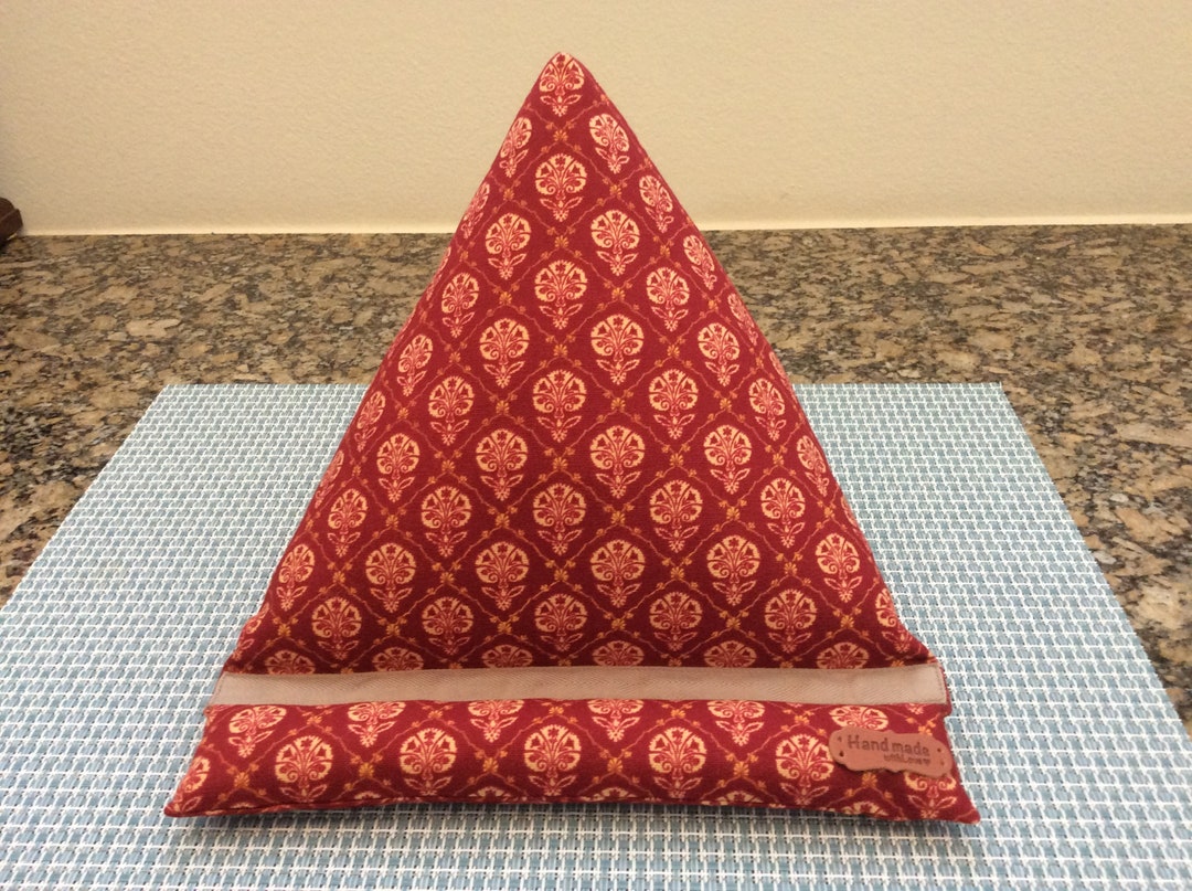 LARGE Burgundy Red W/beige Design iPad or Mobile Phone Stand - Etsy