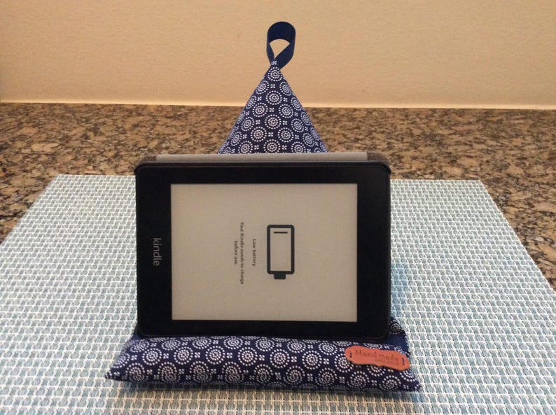 MEDIUM Navy Blue W/white Circular Design Kindle/e Reader/tablet ...