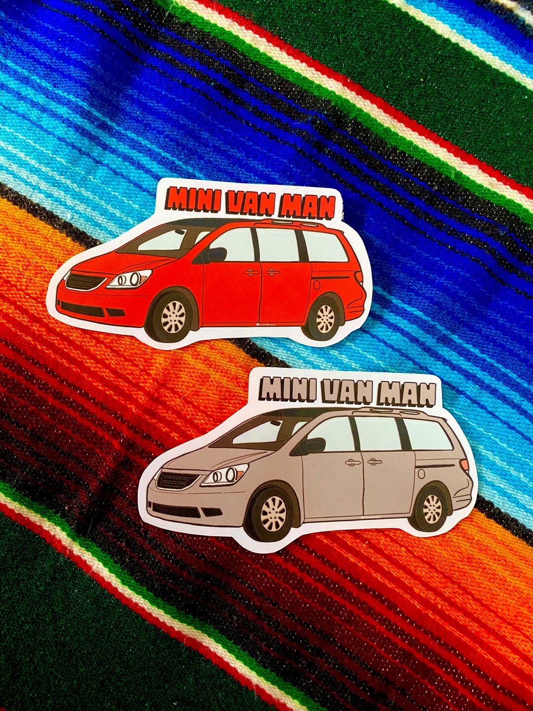 MINI VAN MAN Printable Vinyl Laminated Weatherproof Sticker - Etsy