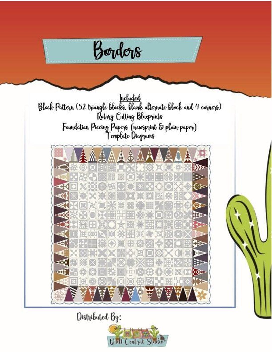 Dear Jane Block Companion Papers for Border, Foundation Papers and ...
