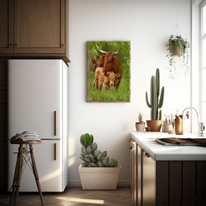 Longhorn Family Fabric Panel, Quilt Panel, Quilting Cotton Fabric ...