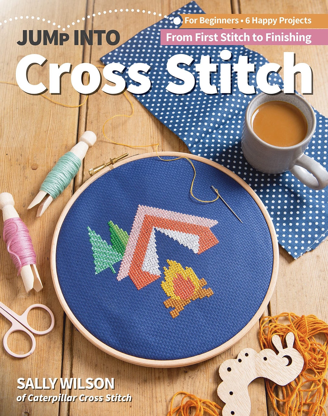 Jump Into Cross Stitch Book, for Beginners, 6 Happy Projects, From ...