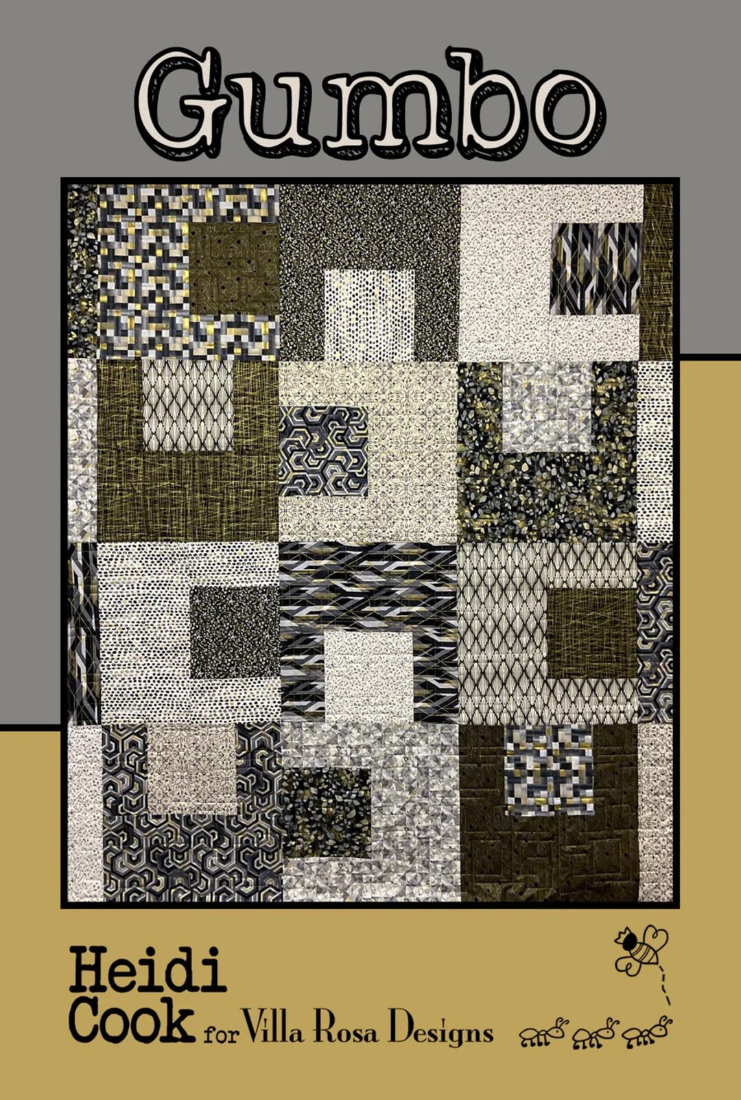 Gumbo Pattern Card - Villa Rosa Designs, Fat Quarters - Etsy