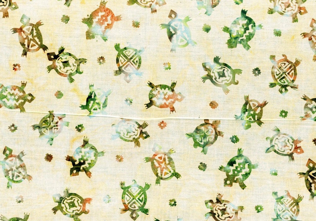 S2310-412 Turtle Buttercream - Bali Batik - Sold by the Yard - Premium ...