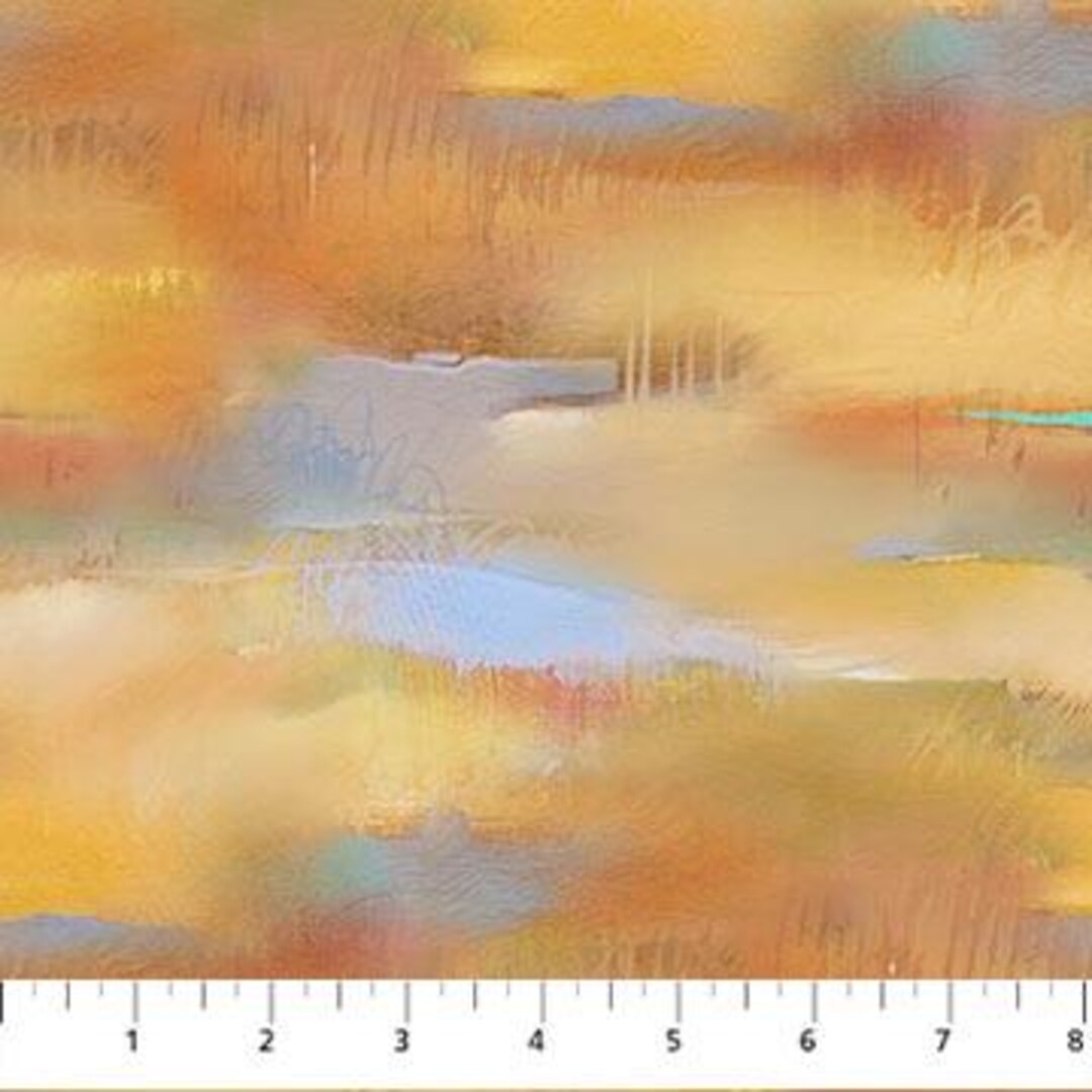 DP27615-54 - Cloud Texture Ochre/blue - Tranquil Tides - Single ...
