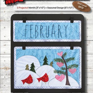 MM13-2 - February Monthly Calendar Series Pattern - Calendar Series ...