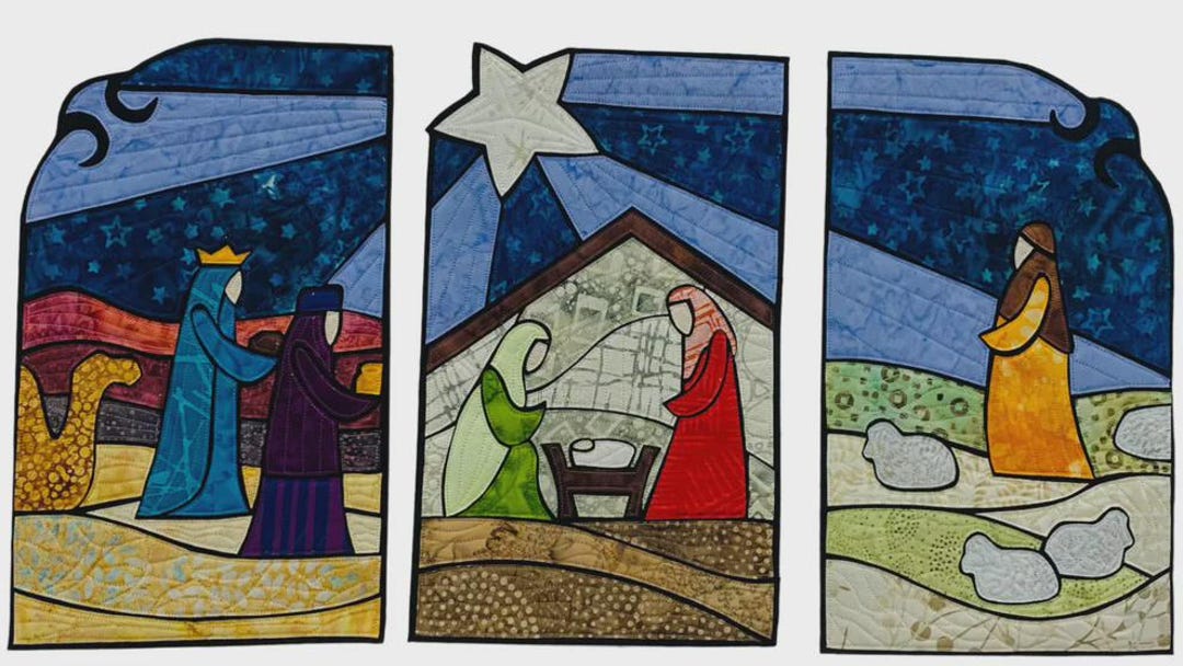 Nativity Panels, Quilt Pattern, Postcard Pattern - Etsy