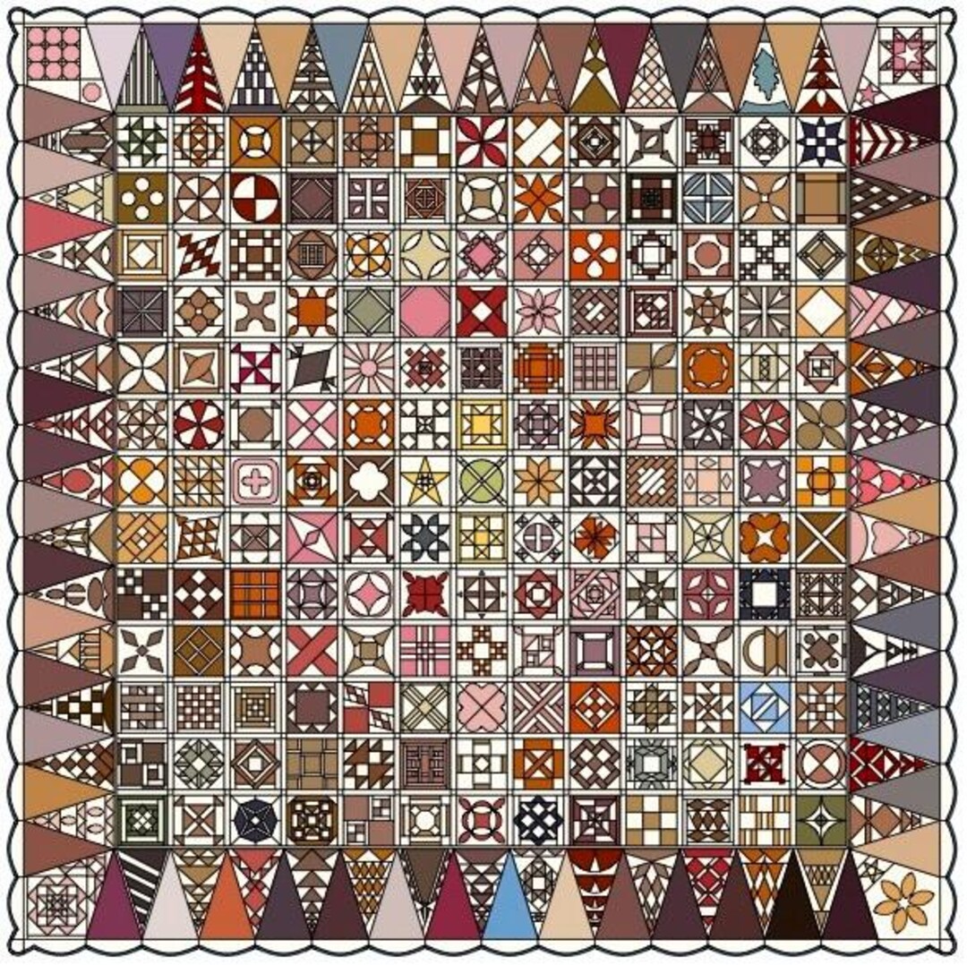 Dear Jane Block Companion Papers Complete Kit, Includes All 13 Rows and ...