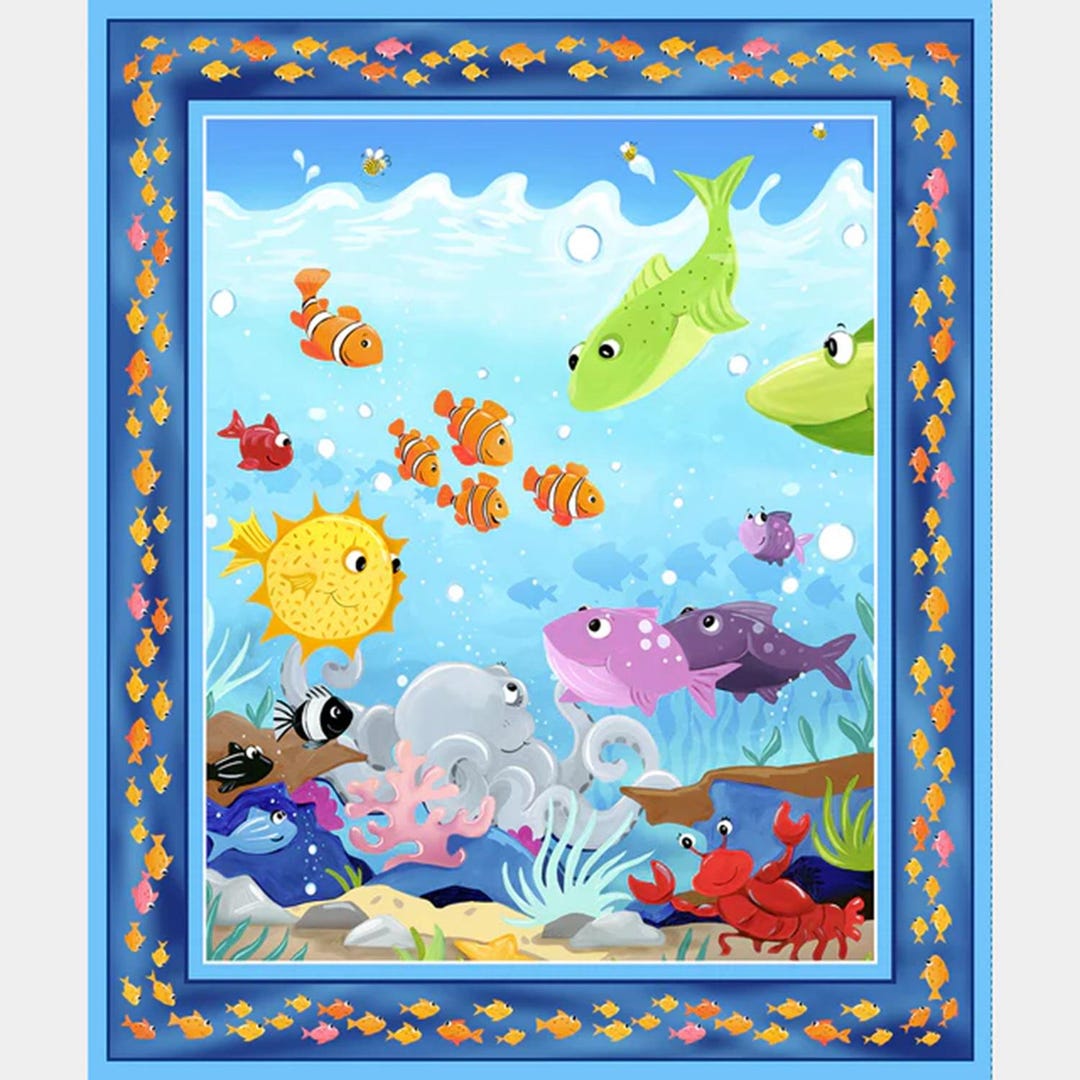 Under the Sea - Quilt Multi Panel by Susy Bleasby for World of Susybee ...