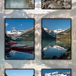 Lake Louise Fabric Panel - SOC-002, Panel Size is 15.75” X 30.25 ...