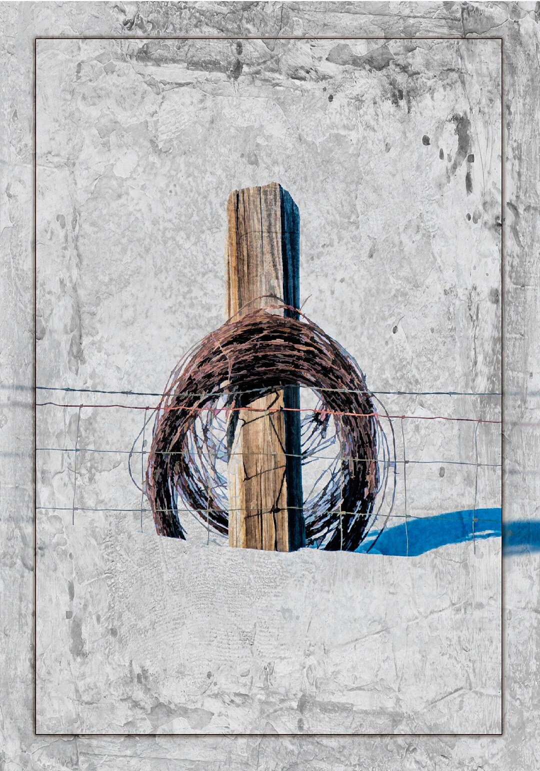 Winter Wire Fabric Panel - SCO-022, Panel Size is 14” X 20”, Quality ...