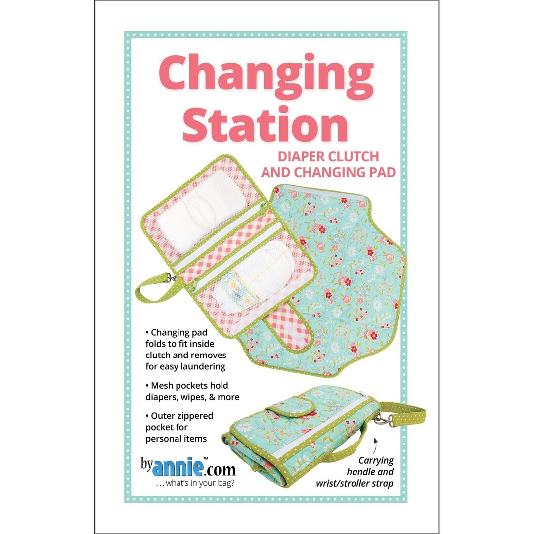 Byannie Patterns, Changing Station Pattern, Baby Changing Bag Pattern ...